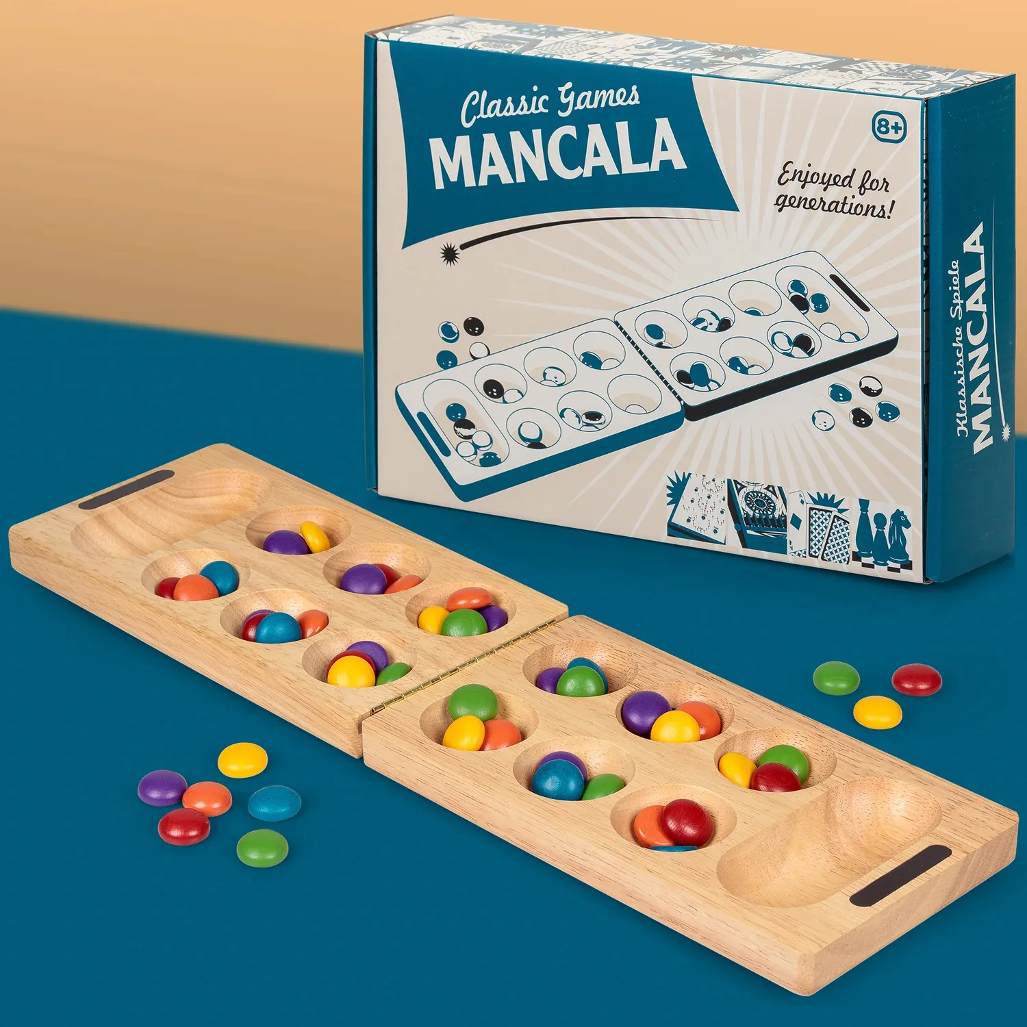 Wooden Mancala Game by Tobar - Lighthouse Toys